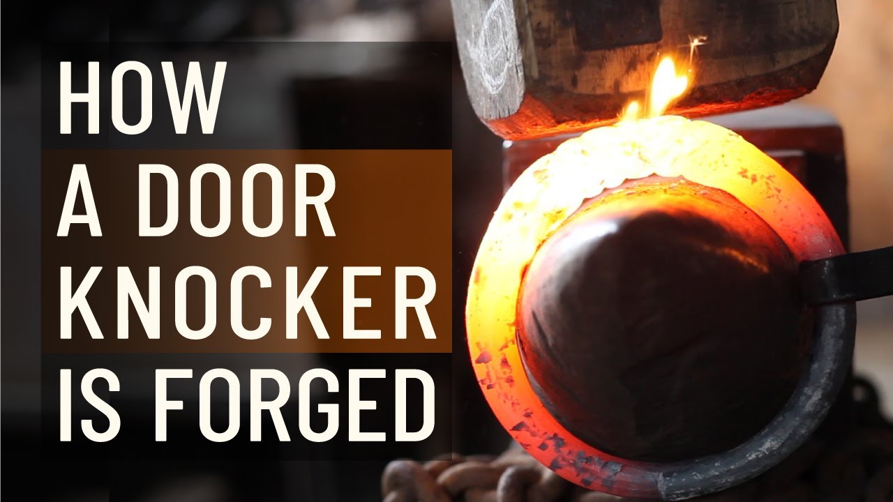 Blacksmithing : Hand Forging Door Knocker / Pull