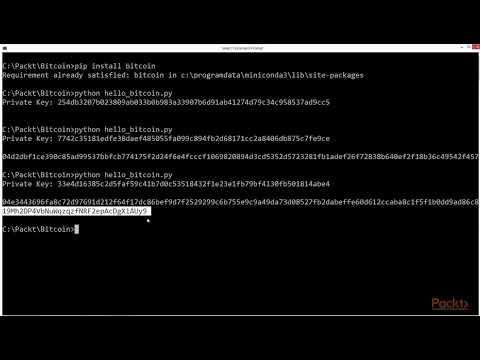 Learn Get Started with Python Bitcoin Program Programming Bitcoin with Python | packtpub com ...