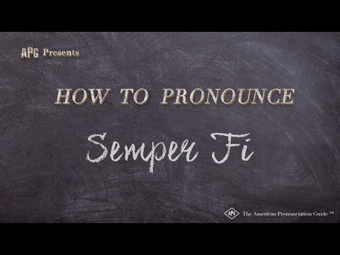 How to Pronounce Semper Fi (Real Life Examples!)