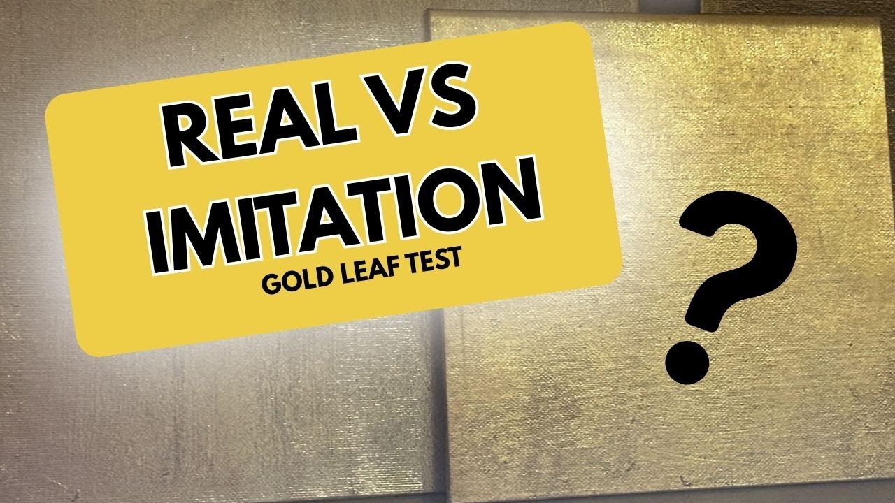 Gold Leaf Comparison -  I Tested Imitation, Superior Quality & 24k Gold for you!