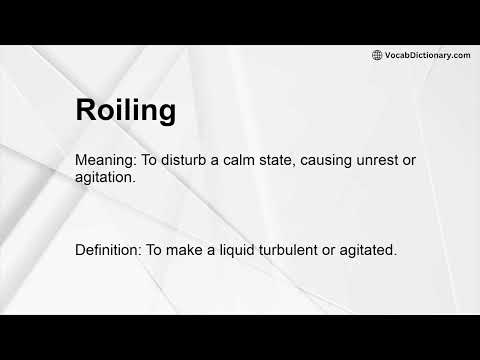 Roiling Meaning
