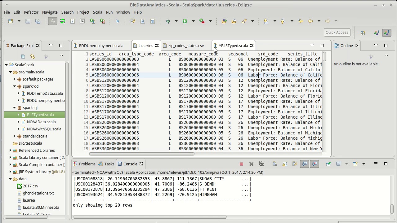 Spark SQL: Typed Datasets Part 2 (using Scala)