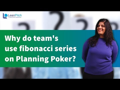 Why do team's use fibonacci series on Planning Poker?