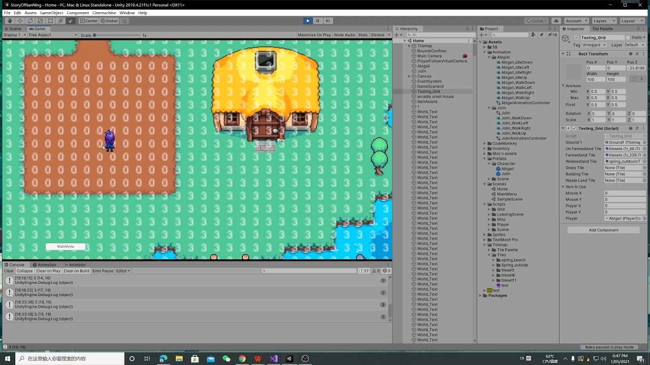 Work sample for Futuregames