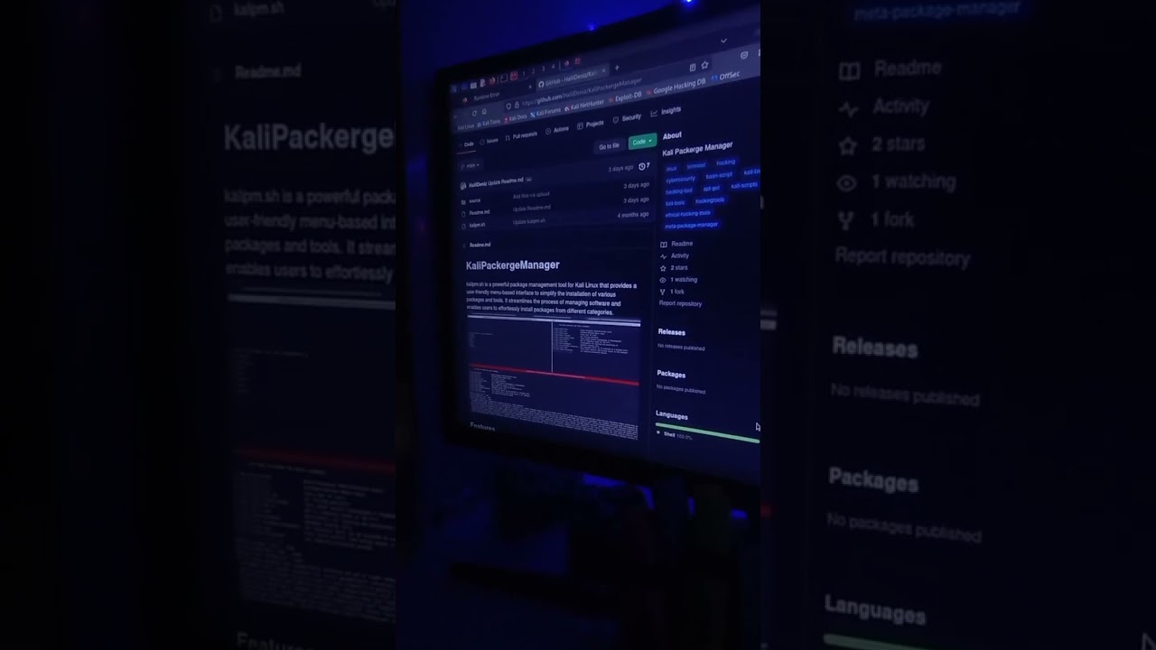 The tool is published on my github address. #cybersecurity #kali #kali_linux #hacking #bash