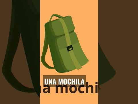 How to say BACKPACK in Spanish #shorts #spanishlessons #spanishvocabulary #spanushteacher #spanish