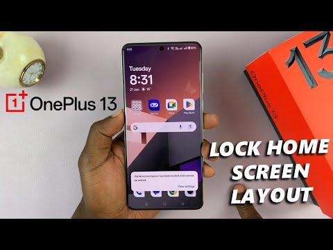 How To Lock / Unlock Home Screen Layout On OnePlus 13