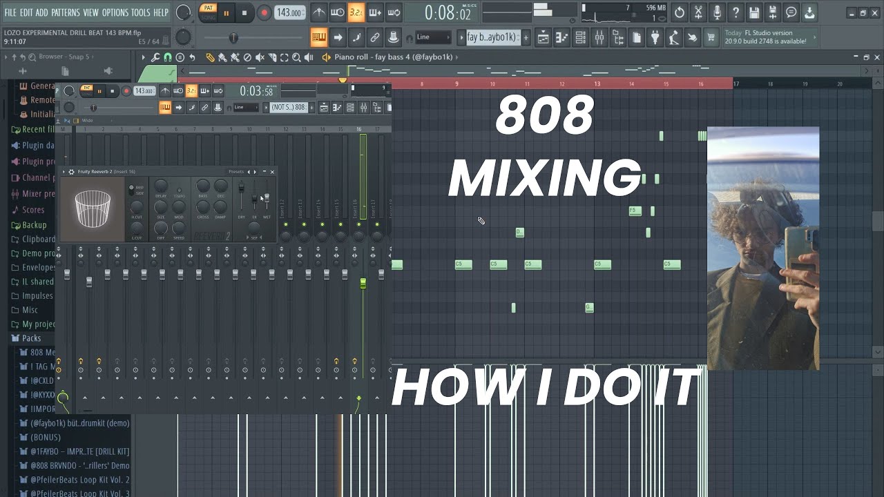 808 MIXING Tutorial (Drill) | FL studio Tutorial 2022