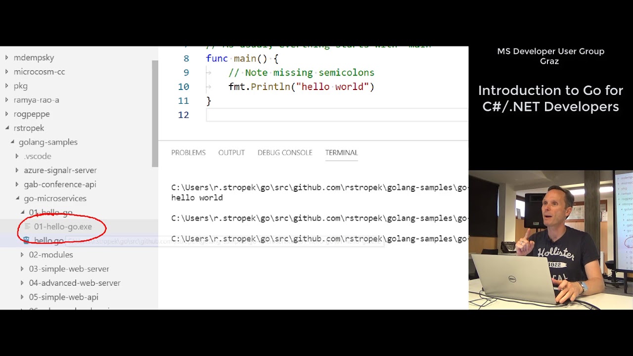 Go for Containerized Microservices in Azure