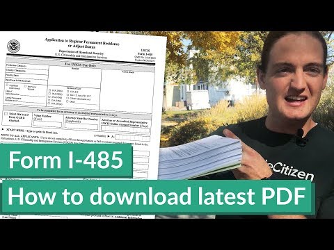 How to download the latest Form I-485 PDF?