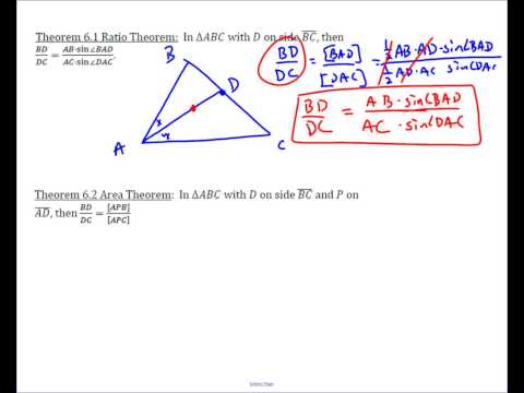Ratio and Area Theorem on a Cevian