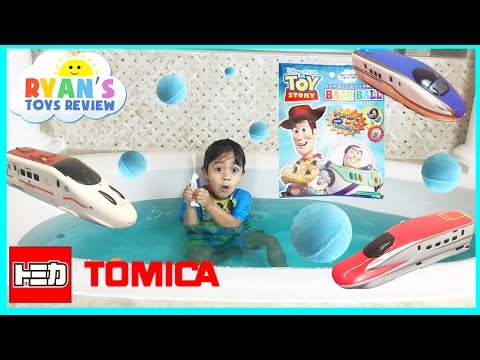 Disney Toys Surprise and Tomica Trains for Kids Ryan ToysReview