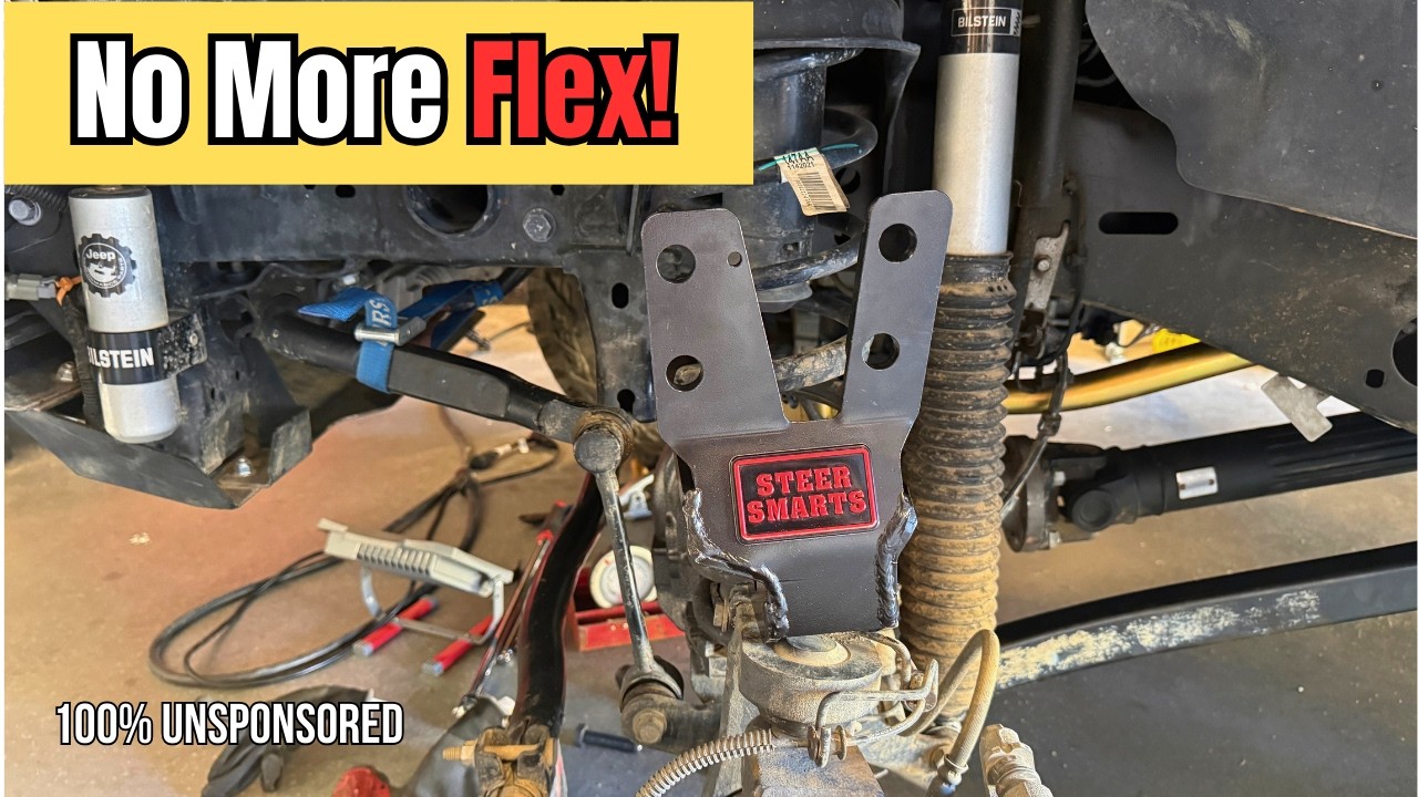 Stop Jeep Steering Flex! | Steer Smarts Sector Shaft Brace Install (Death Wobble Fix)