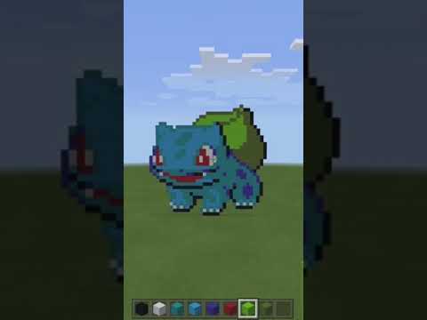 Bulbasaur Pixel Art In Minecraft | Pokémon #Shorts