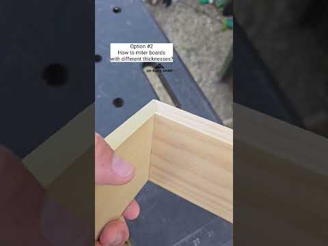 Miter Joints Different Size Boards