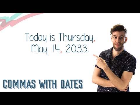 COMMAS WITH DATES | English Lesson