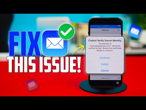 How to Fix “Cannot Verify Server Identity” on iPhone | Mail App Server Error Fix