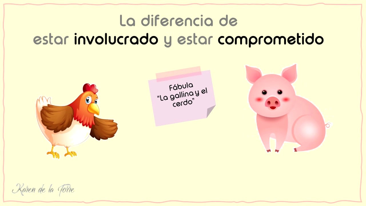 La diferencia de estar involucrado y estar comprometido