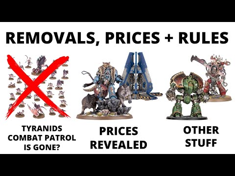 Four Combat Patrols being REPLACED, Prices Confirmed for Space Wolves and GW Catering for Magnets?