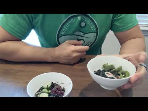 dude reviews korean and japanese seaweed salads