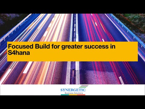 SAP Focused Build for greater success in S4hana