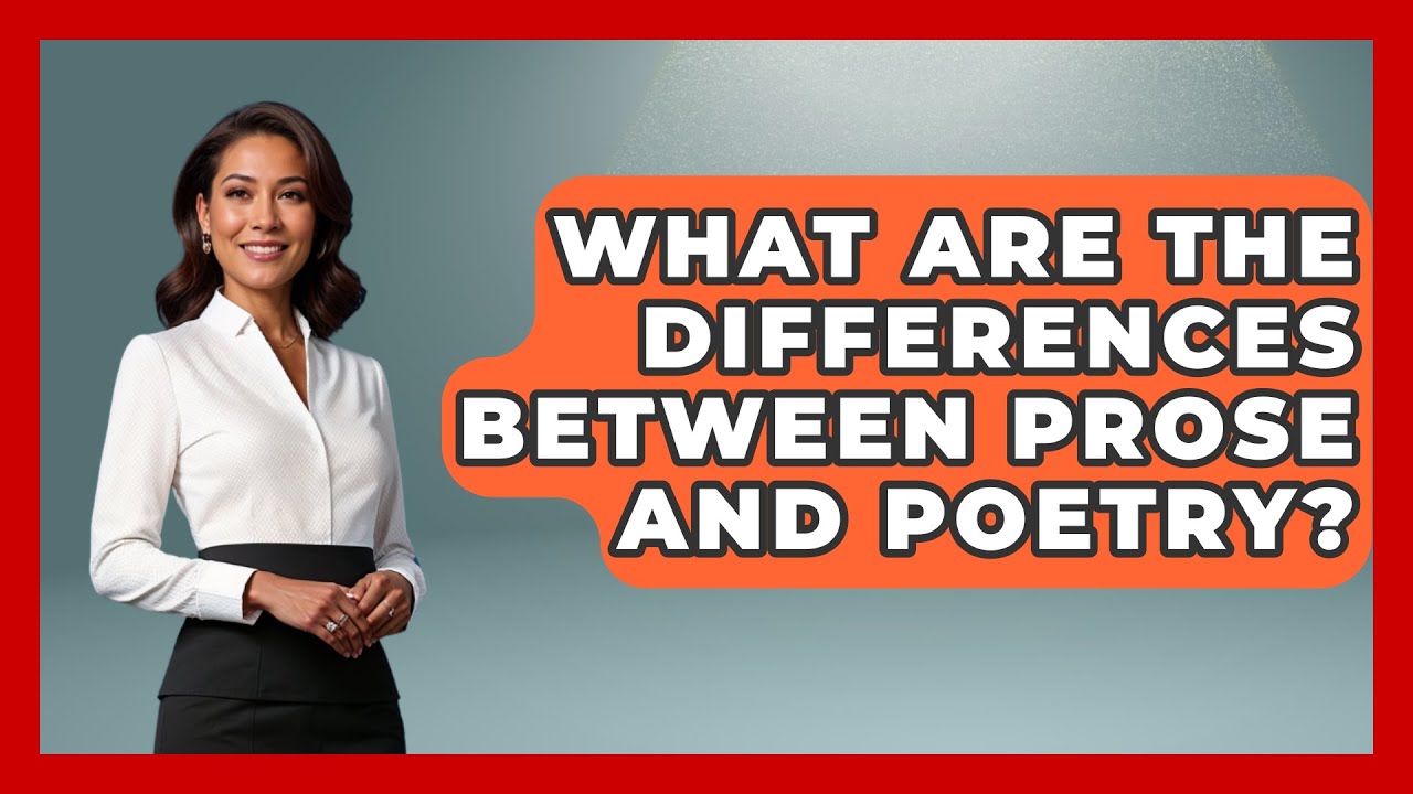 What Are the Differences Between Prose and Poetry? - The Prose Path