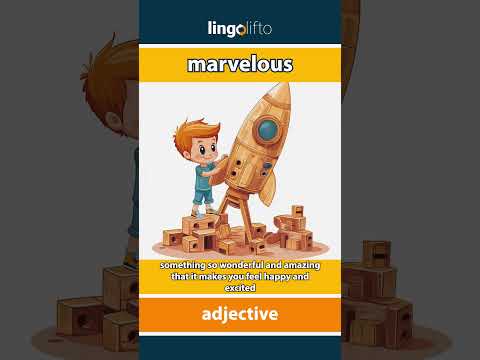 π¬π§ Marvelous Meaning : Flash Card : Learn English Vocabulary