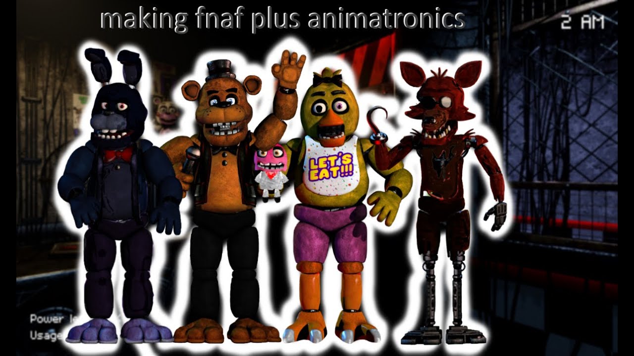 Making Fnaf plus animatronics speededit