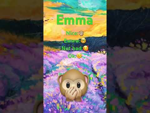 Rating the name Emma