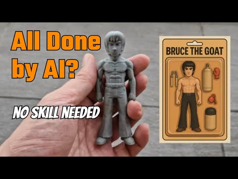 How I Made My Own Action Figure With AI and a 3D Printer!
