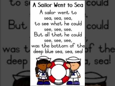 English Children's Song : A Sailor Went to Sea #nurseryrhymes #rhymes # #rhymetime #kids #kidssongs