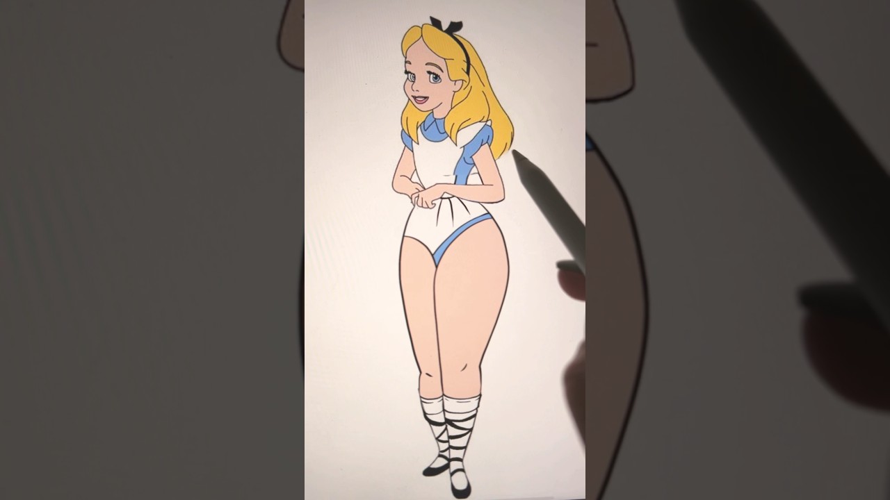 Alice #aliceinwonderland #alice #funart #shortvideo #disney #shorts #tiktok