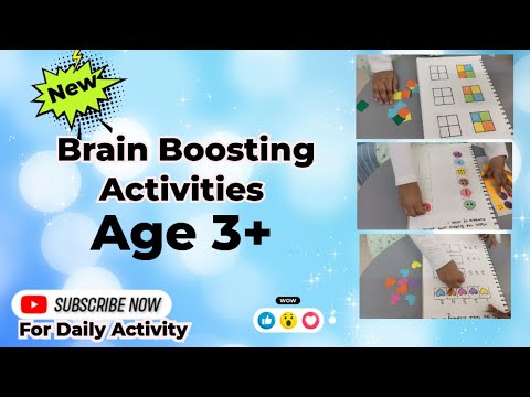 Brain Boosting Activity | Nursery worksheet for 3 years old #worksheet #braingym #autism