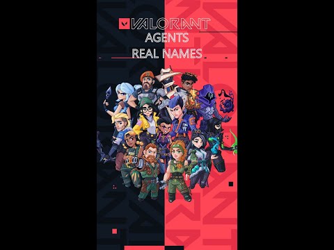 Valorant Agents Real Names #shorts #shorts #shortvideo