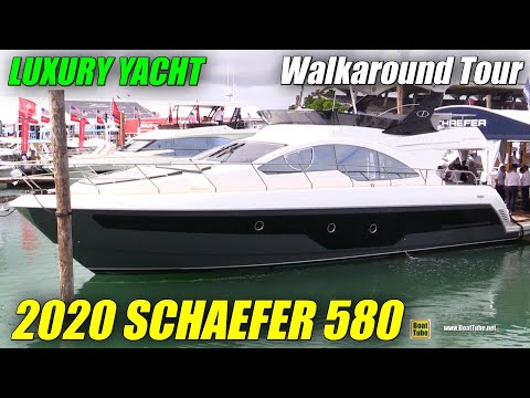 2020 Schaefer 580 Motor Yacht - Walkaround Tour - 2020 Miami Boat Show