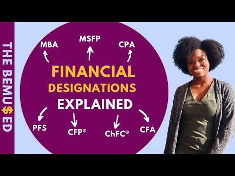 Popular Finance Designations Explained