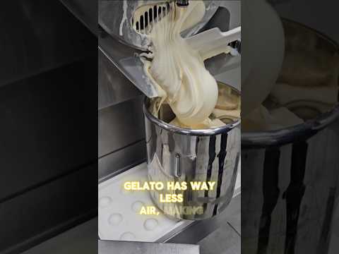 The difference between ice cream and gelato #gelato #gelateria