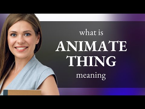 Animate thing | ANIMATE THING definition