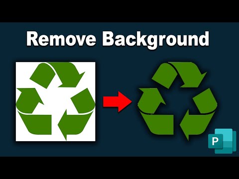 How to remove image or logo background in publisher document