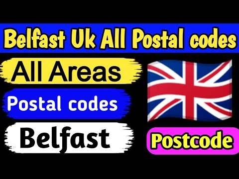 Belfast uk postal code list of all areas #Belfast