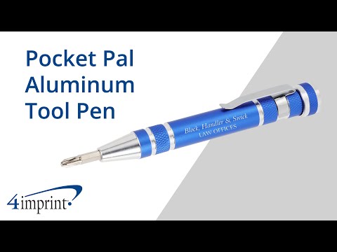 Imprinted Pocket Pal Aluminum Tool Pen - Promotional Tools by 4imprint