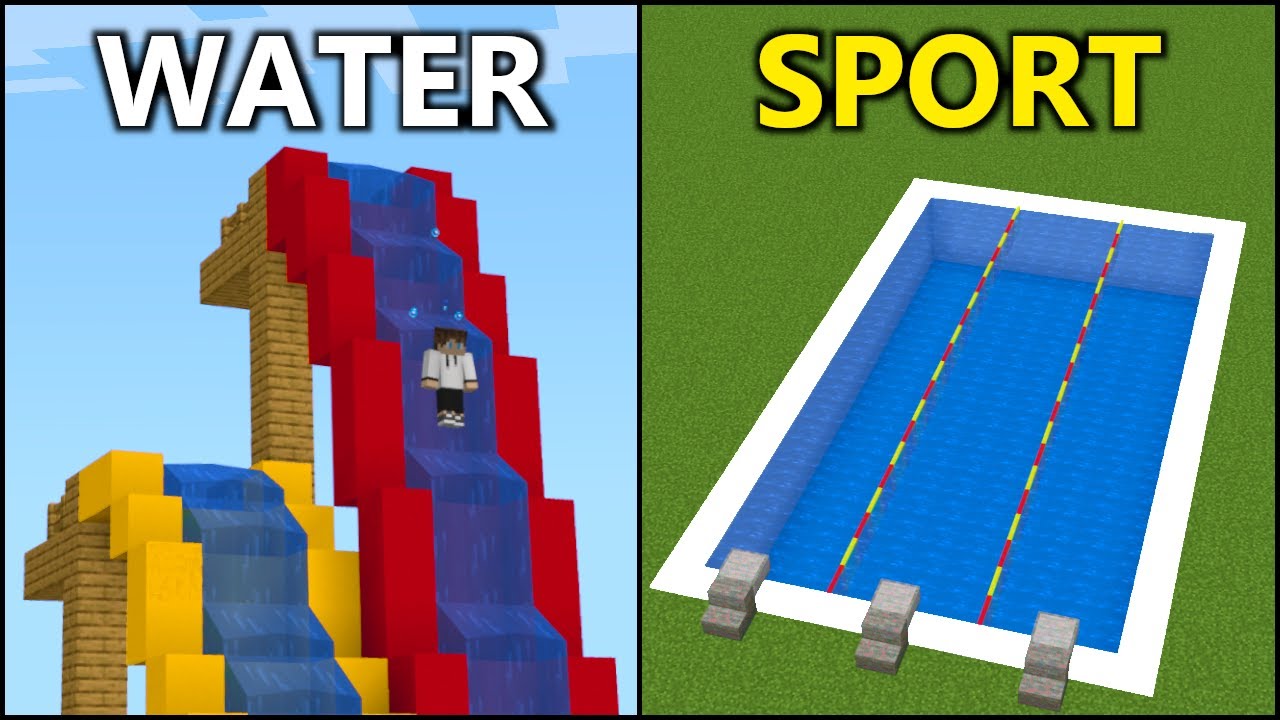 Minecraft: 15+ Pool Build Hacks! - Minecraft Builders