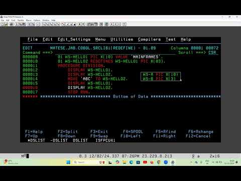 Cobol videos on Move, redefines, Renames | All About Mainframes
