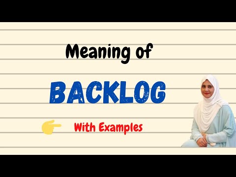Backlog meaning | Daily Vocabulary | Vocabgram
