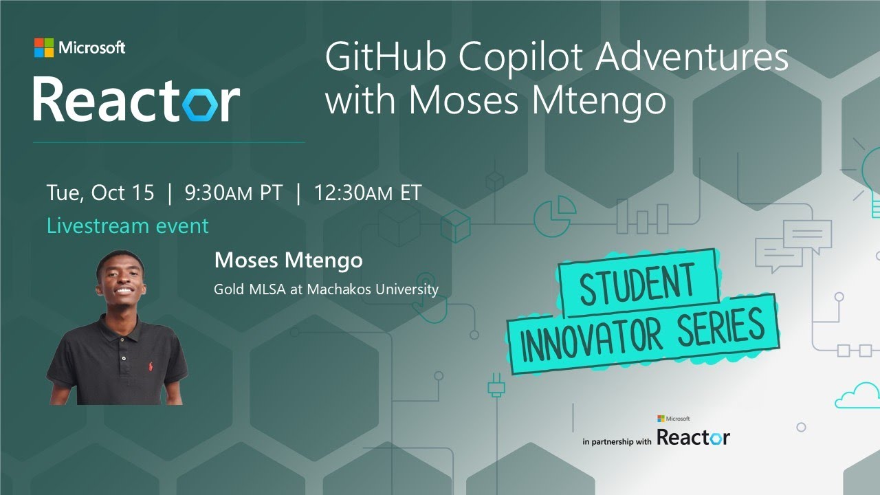 GitHub Copilot Adventures with Moses Mtengo