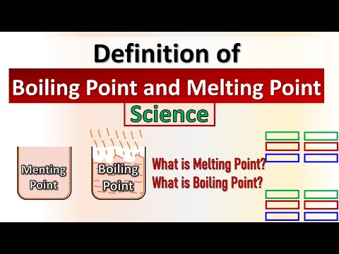 What is Boiling Point and Melting Point | What is Melting Point | What is Boiling Point by KaziSilo