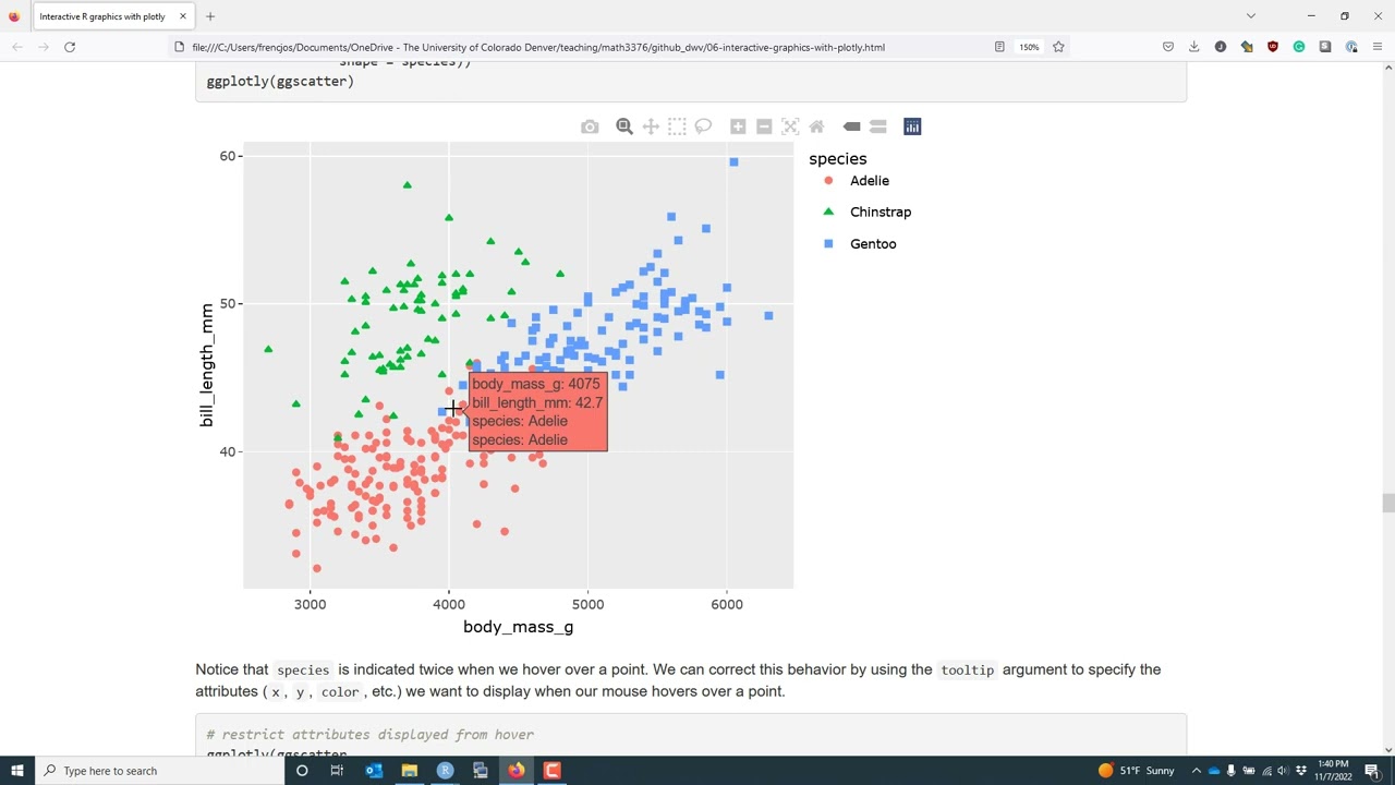 Creating interactive scatter plots in R