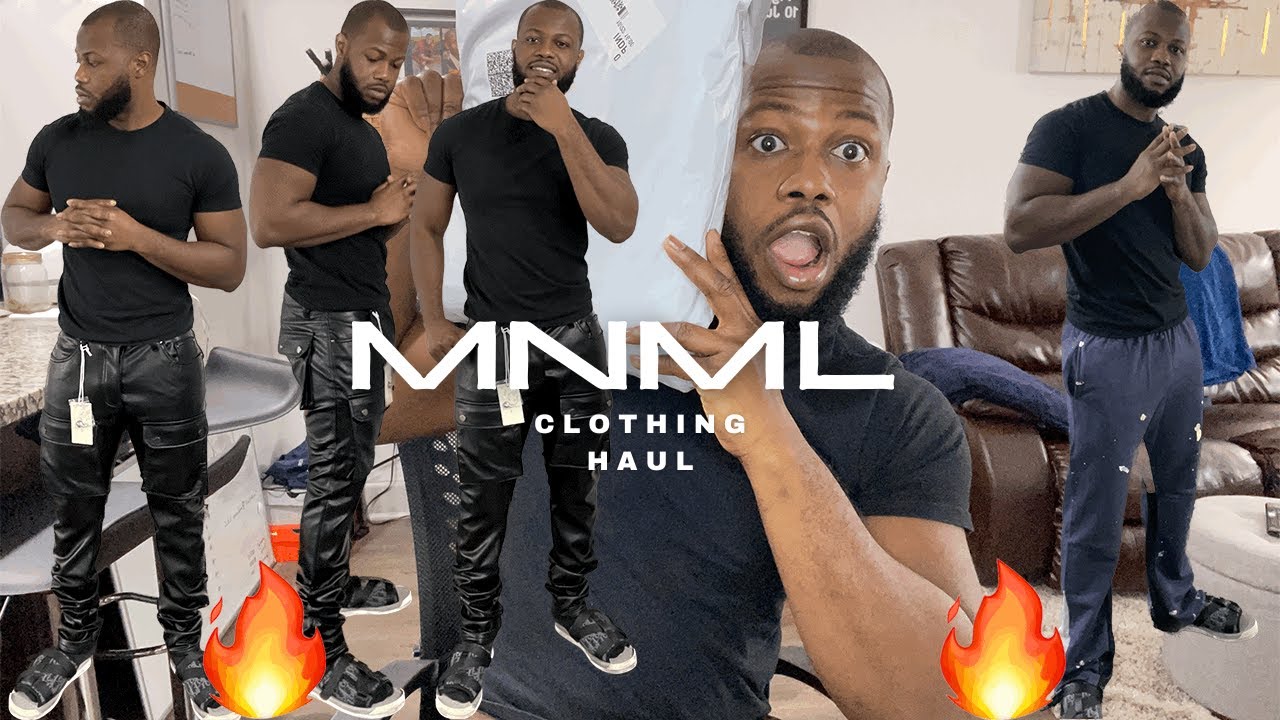 MNML.LA NEW FALL TRY ON HAUL | CONTRAST BOOTCUT SWEATS, FLARE DENIM & LEATHER SNAP CARGO PANTS