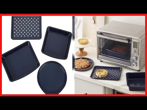 Wilton Non-Stick Diamond-Infused Navy Blue Toaster Oven Baking Set, 4-Piece