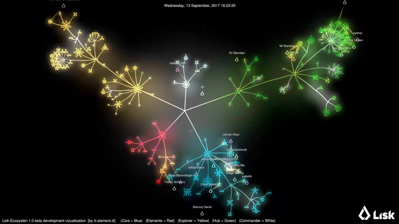 Lisk-Ecosystem 1.0 beta | development visualisation | Gource